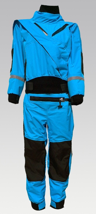 front diagonal enter zipper full dry suit